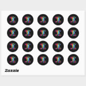 HAPPY 18TH BIRTHDAY MULTI COLOUR CLASSIC ROUND STICKER | Zazzle