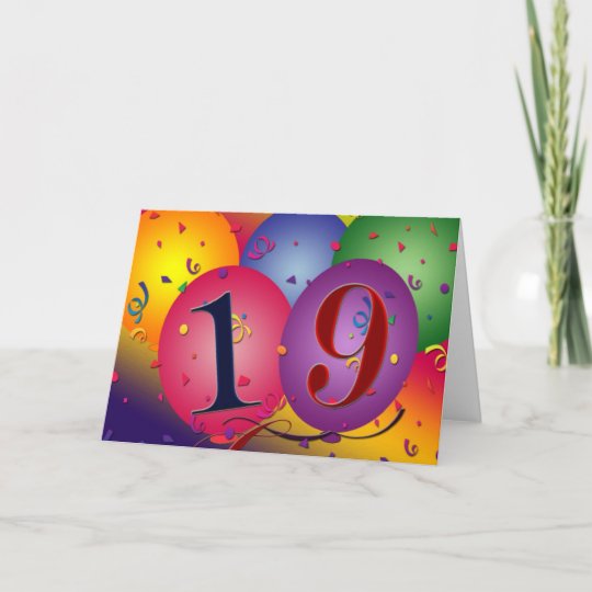 Happy 19th birthday card | Zazzle.com