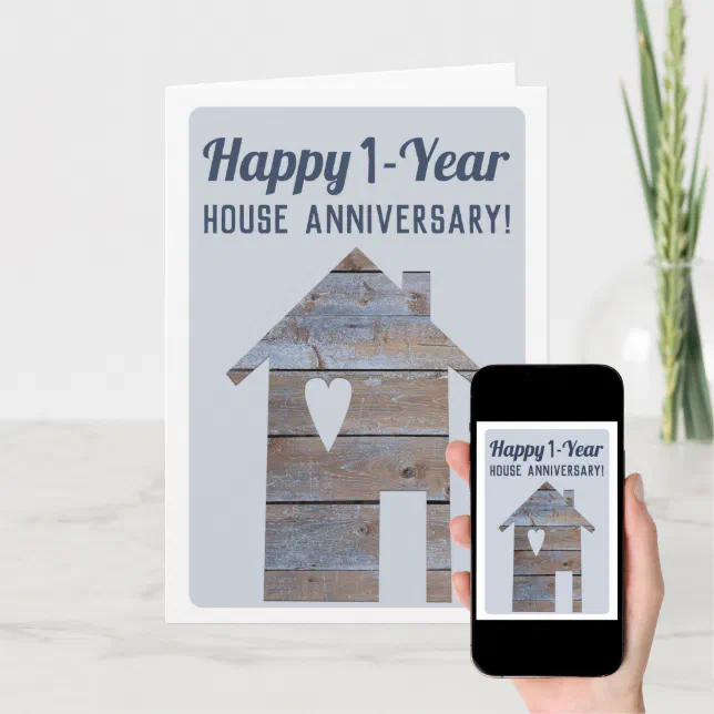Happy 1-Year Houseaversary Card | Zazzle