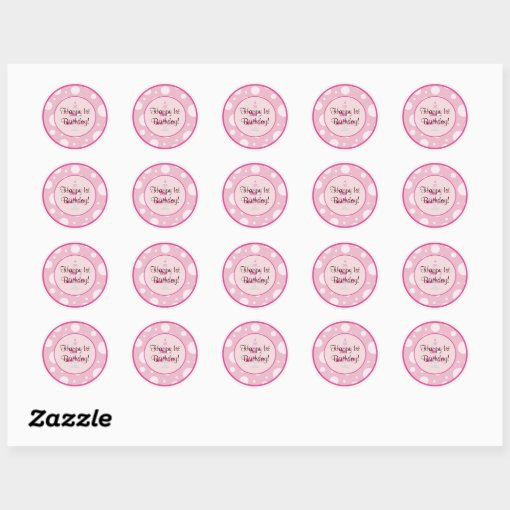 Happy 1st Birthday Sticker | Zazzle