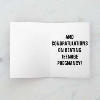 Happy 20th Birthday and Congratulations on beating Card | Zazzle