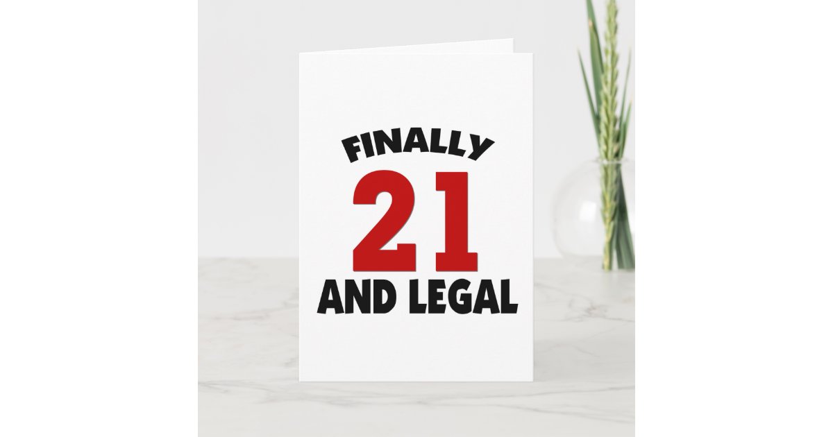 Happy 21 Birthday Card | Zazzle