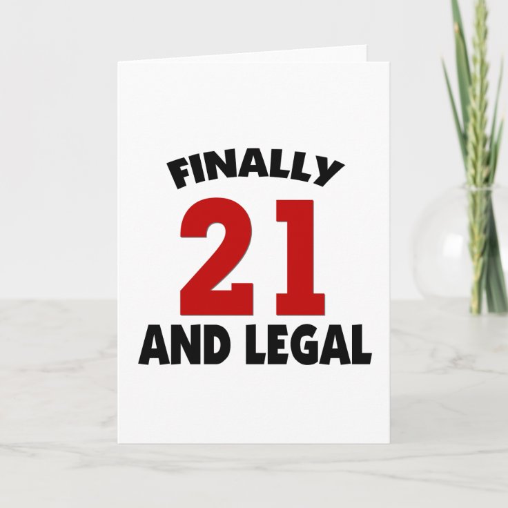Happy 21 Birthday Card | Zazzle
