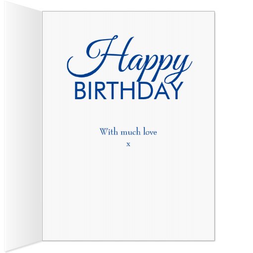 Happy 21st Birthday Blue Gold Jumbo Card | Zazzle
