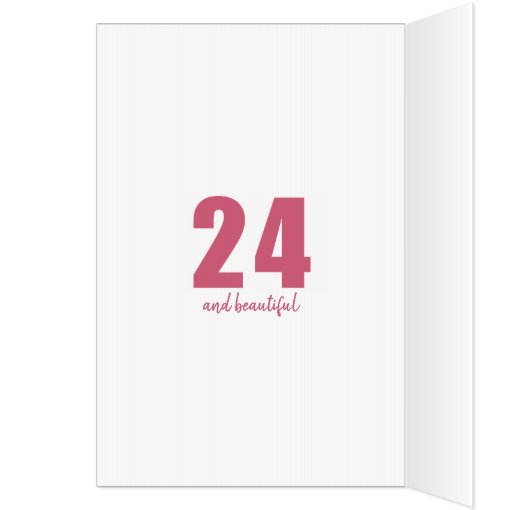 Happy 24th Birthday Daughter Big 24 Photo Collage Card | Zazzle
