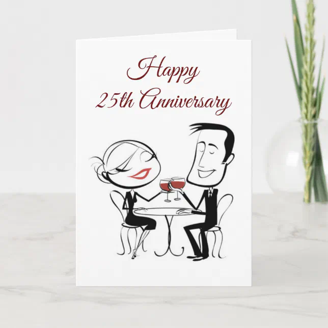 **HAPPY 25th ANNIVERSARY** TO THE LOVE OF MY LIFE Card | Zazzle