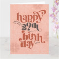 Happy 29th Birthday (Again) Card | Zazzle