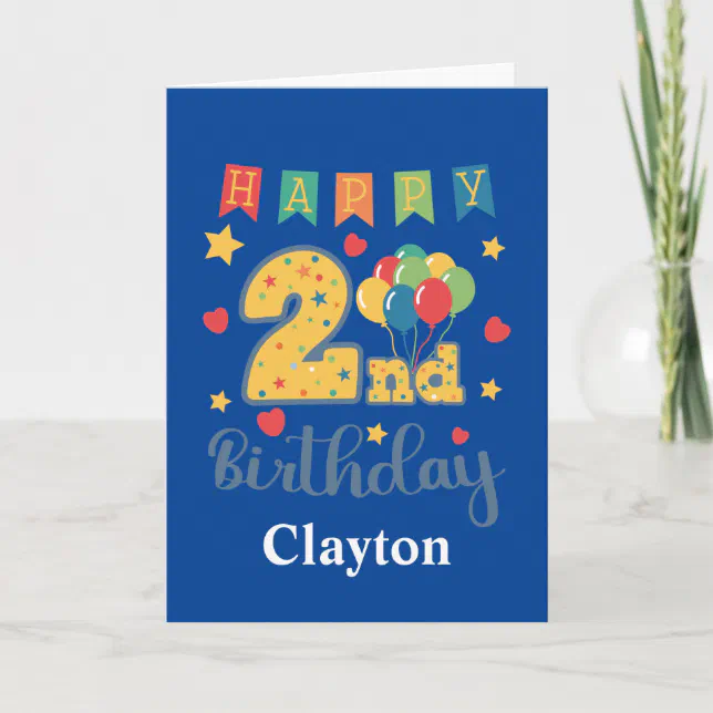 Happy 2nd Birthday Card | Zazzle