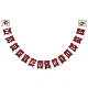 Happy 30th Birthday Photo Red Glitter Bunting Flags | Zazzle