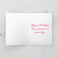 Happy 34th Birthday Pink and Green Flower Card | Zazzle