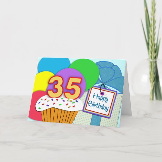 Happy 35th Birthday Card | Zazzle.com