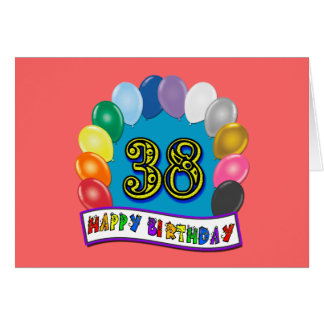 38th Birthday Cards - Greeting & Photo Cards | Zazzle