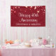 Happy 40th Anniversary Ruby Red Stars Names Banner | Zazzle