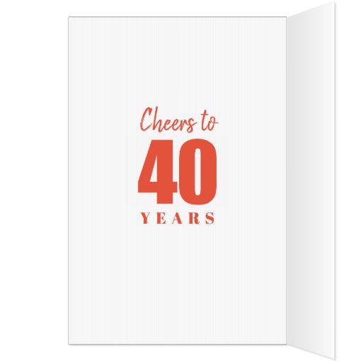 Happy 40th Birthday Milestone Photo Collage Giant Card | Zazzle