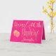 Happy 40th Birthday Name Decorative Pink Gold Card | Zazzle