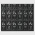 HAPPY 41ST BIRTHDAY; Art Deco Style w/ Custom Name Wrapping Paper | Zazzle