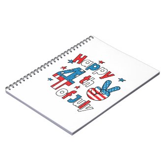 Happy 4th of July Independence Day Notebook | Zazzle