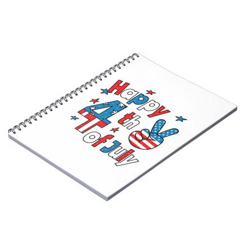 Happy 4th of July Independence Day Notebook | Zazzle