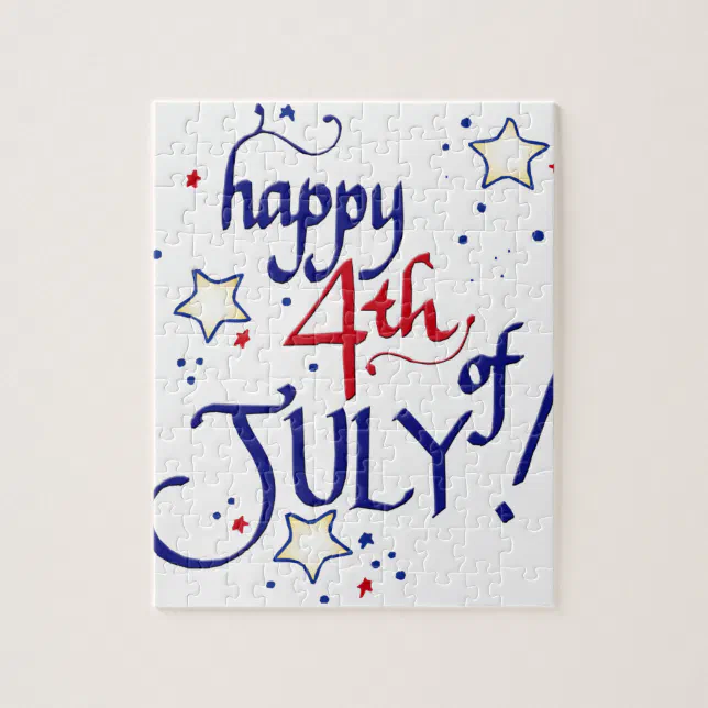 Happy 4th of July Jigsaw Puzzle | Zazzle