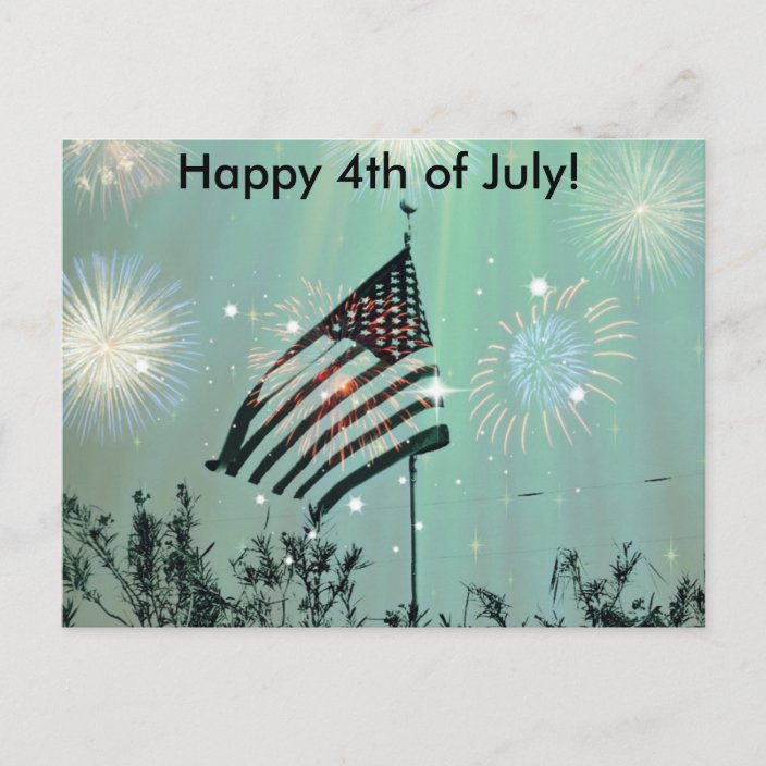 Happy 4th of July! Postcard | Zazzle.com