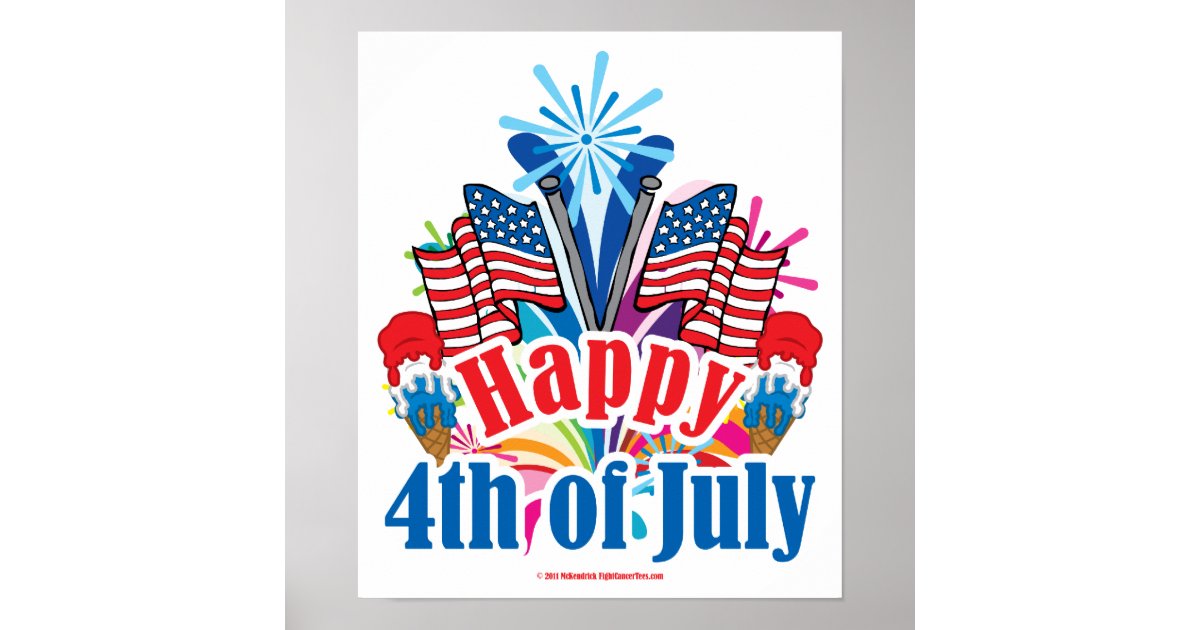 Happy 4th of July Poster | Zazzle