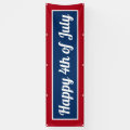 Happy 4th of July Red White Blue Party Big Banner | Zazzle