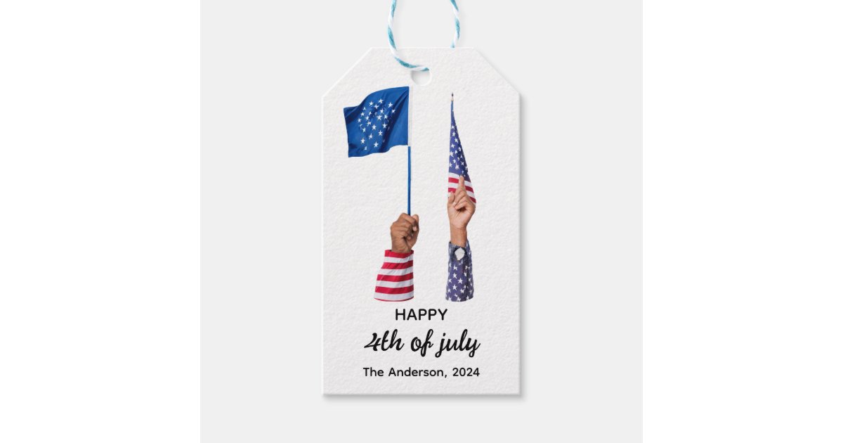 Happy 4th of July USA Independence Day Gift Tags | Zazzle