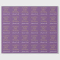 Happy 50th Birthday Gold Glitter and Purple Wrapping Paper | Zazzle