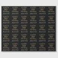 Happy 50th Birthday Gold Glitter Wrapping Paper | Zazzle