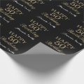 Happy 50th Birthday Gold Glitter Wrapping Paper | Zazzle