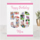 Happy 50th Birthday Mom Number 50 Photo Collage Card | Zazzle