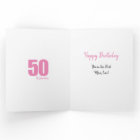 Happy 50th Birthday Mom Number 50 Photo Collage Card | Zazzle