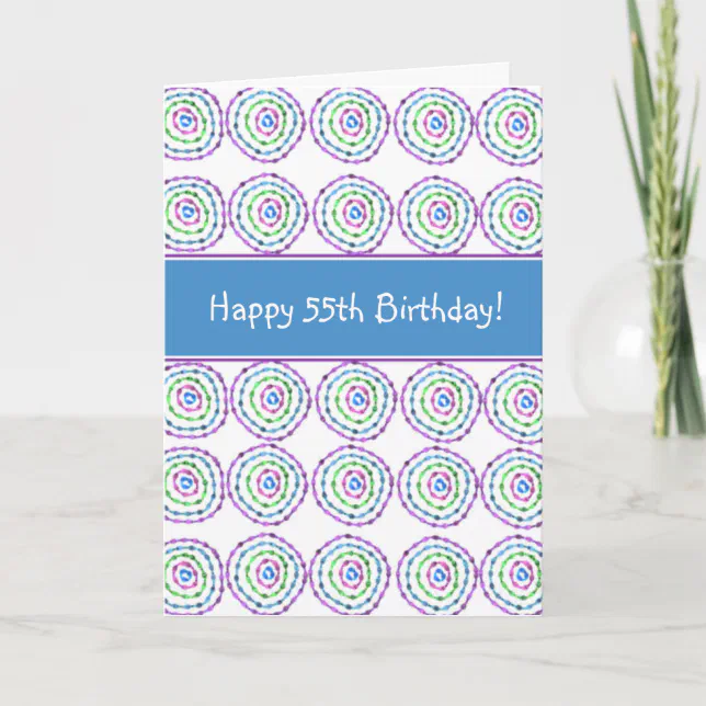 Happy 55th Birthday! Card | Zazzle
