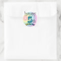 Happy 5th Birthday Square Sticker | Zazzle