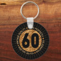HAPPY 60TH BIRTHDAY KEYCHAIN | Zazzle