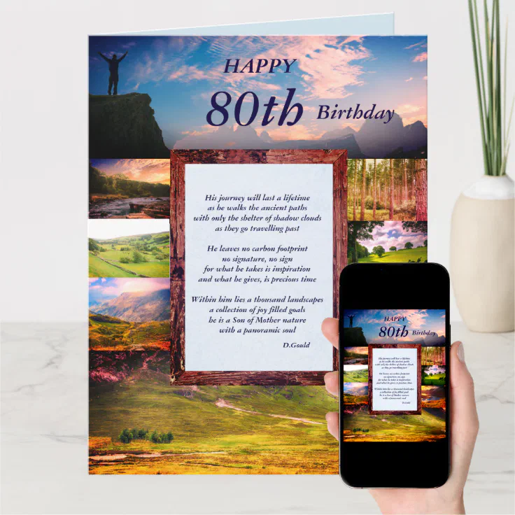 Happy 80th Birthday Card | Zazzle