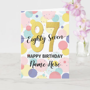 87 Birthday Cards | Zazzle