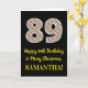 Happy 89th Birthday & Merry Christmas, Custom Name Card | Zazzle