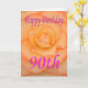 Happy 90th Birthday Flower Card | Zazzle