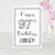 Happy 97th Birthday, Art Deco Style w/ Custom Name Card | Zazzle
