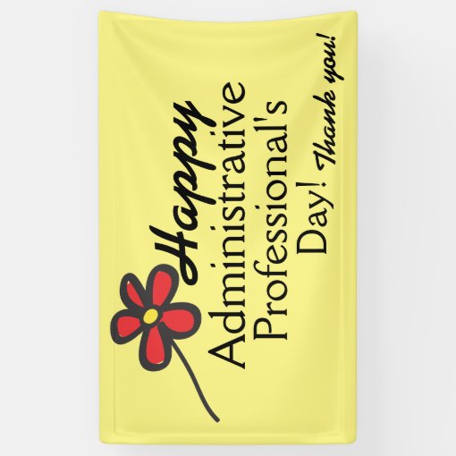 Happy Administrative Professional's Day Banner | Zazzle