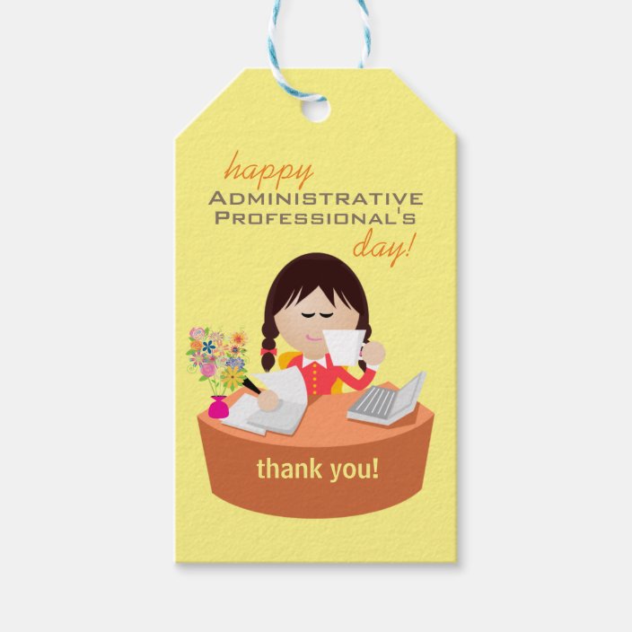 Happy Administrative Professional's Day Gift Tags | Zazzle.com