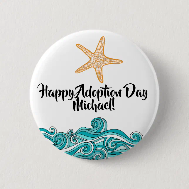 Happy Adoption Day Button, Party Button | Zazzle