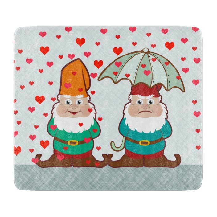 Happy and Grumpy Gnomes Cutting Board | Zazzle.com