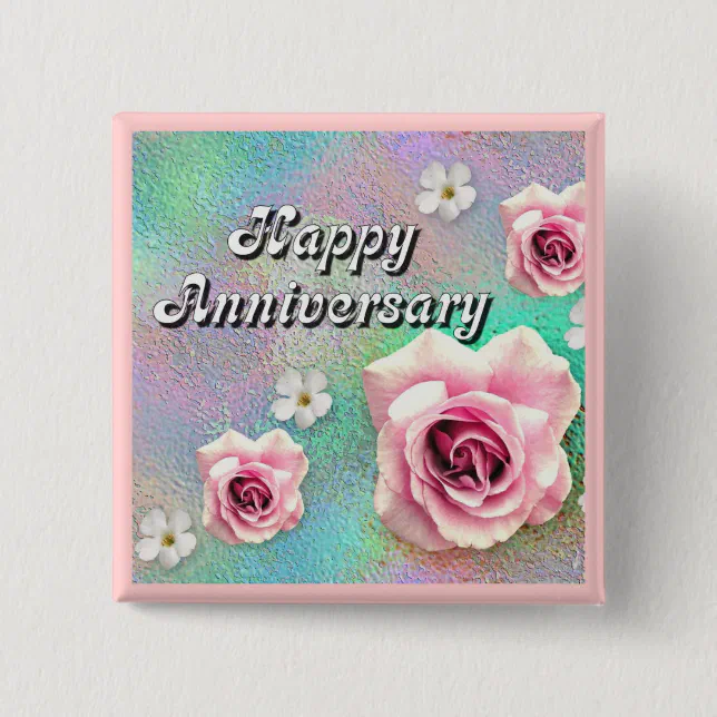 Happy Anniversary Button | Zazzle