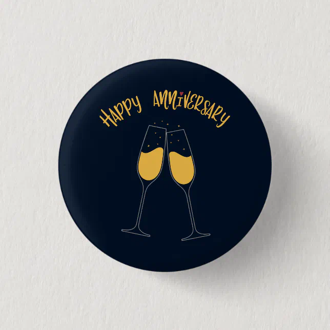 Happy Anniversary Button | Zazzle