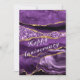 Happy Anniversary Card - Agate Purple Violet Gold | Zazzle