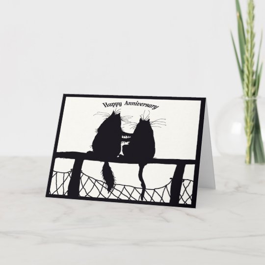 happy Anniversary ,cat Card | Zazzle.com