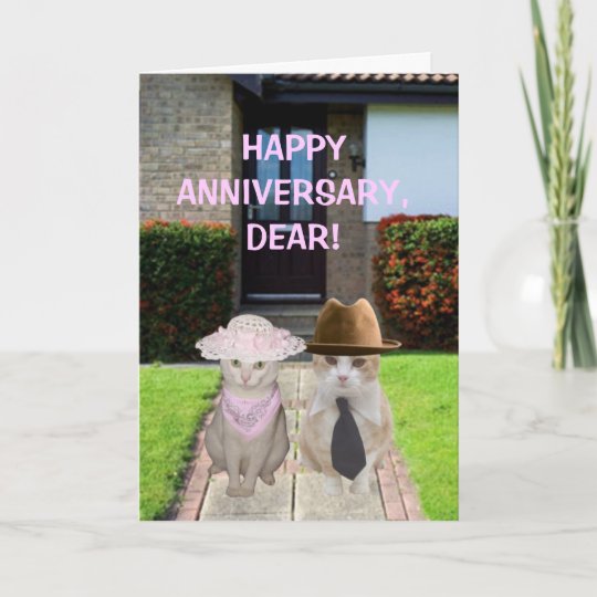 HAPPY ANNIVERSARY, DEAR! CARD | Zazzle.com