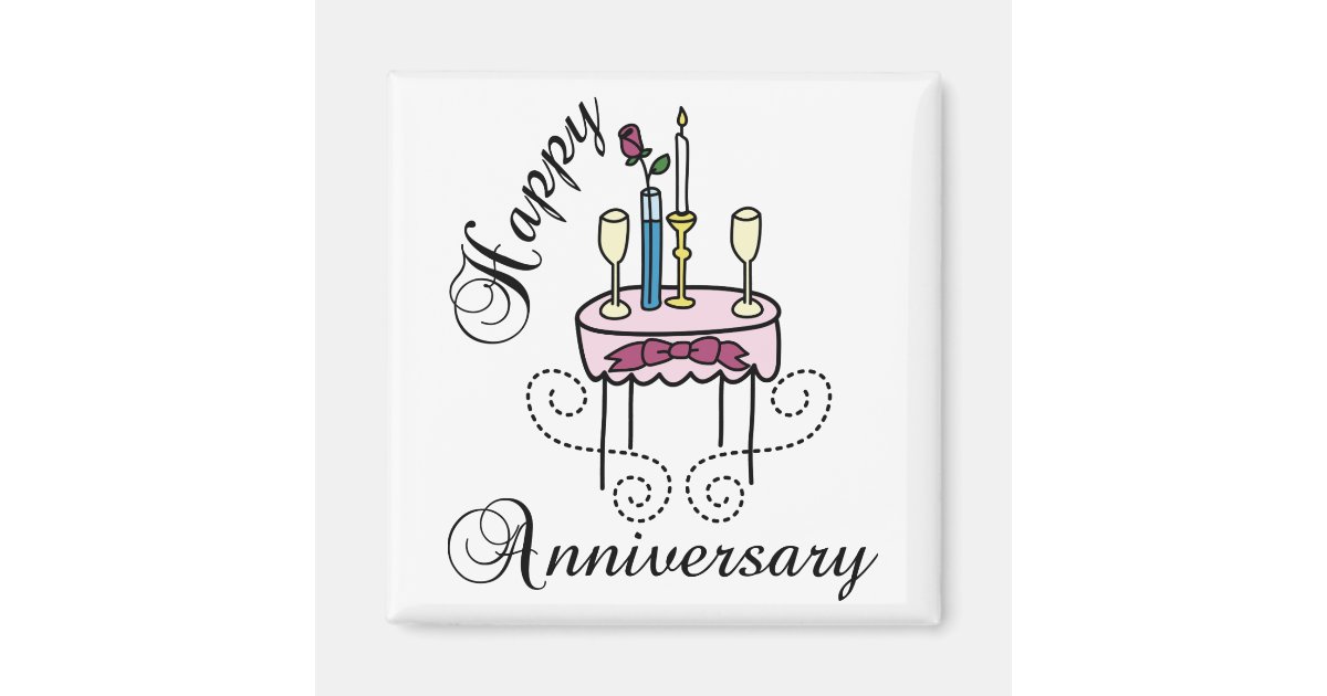 Happy Anniversary Magnet | Zazzle